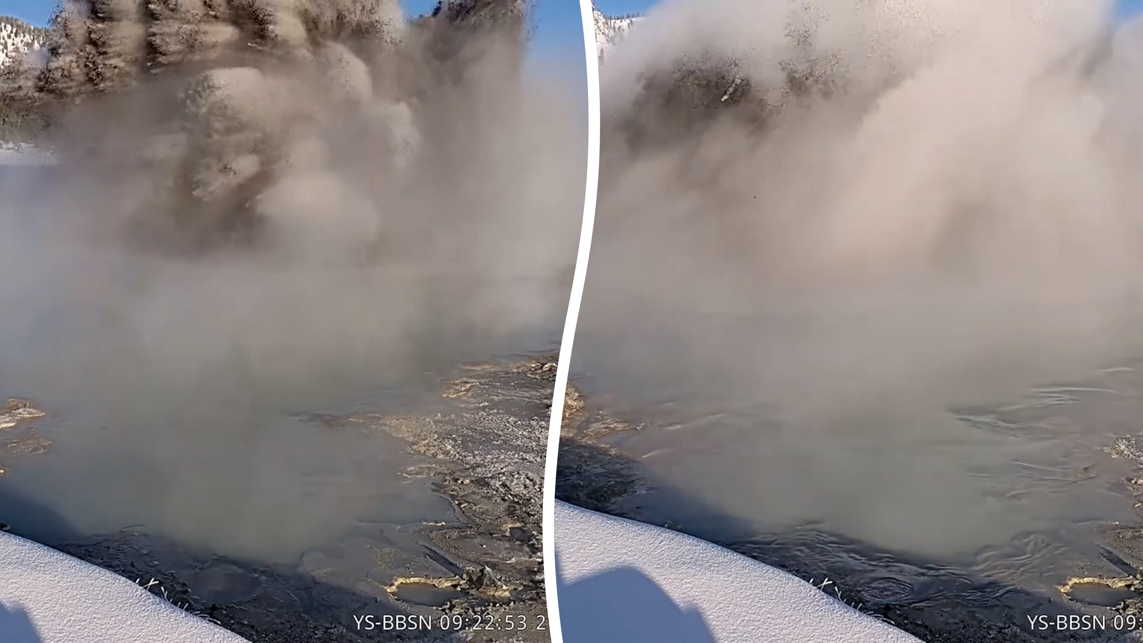 Yellowstone geyser explodes at Biscuit Basin, site of previous blast ...