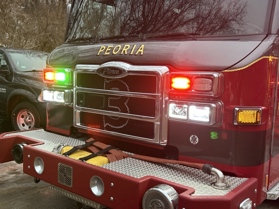 Driver hospitalized after car plunges 20 feet below Illinois Route 6