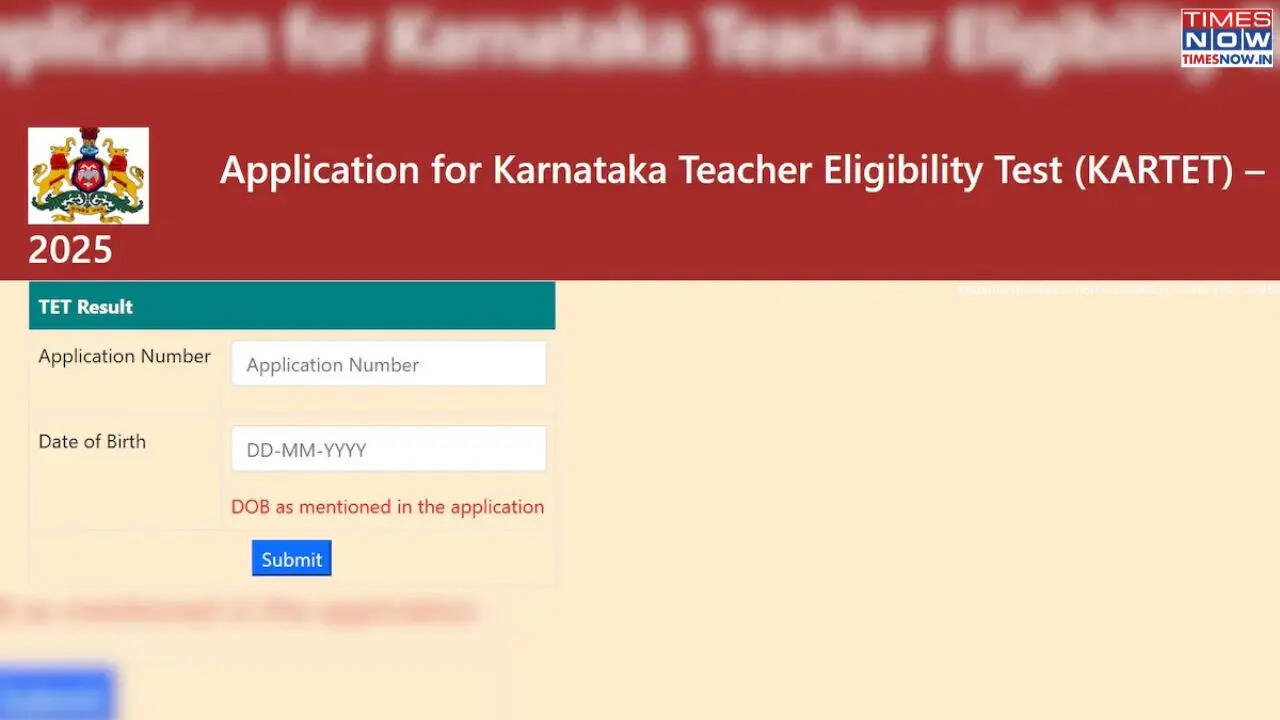 Karnataka Teacher Eligibility Test 2025 result at sts.karnataka.gov.in