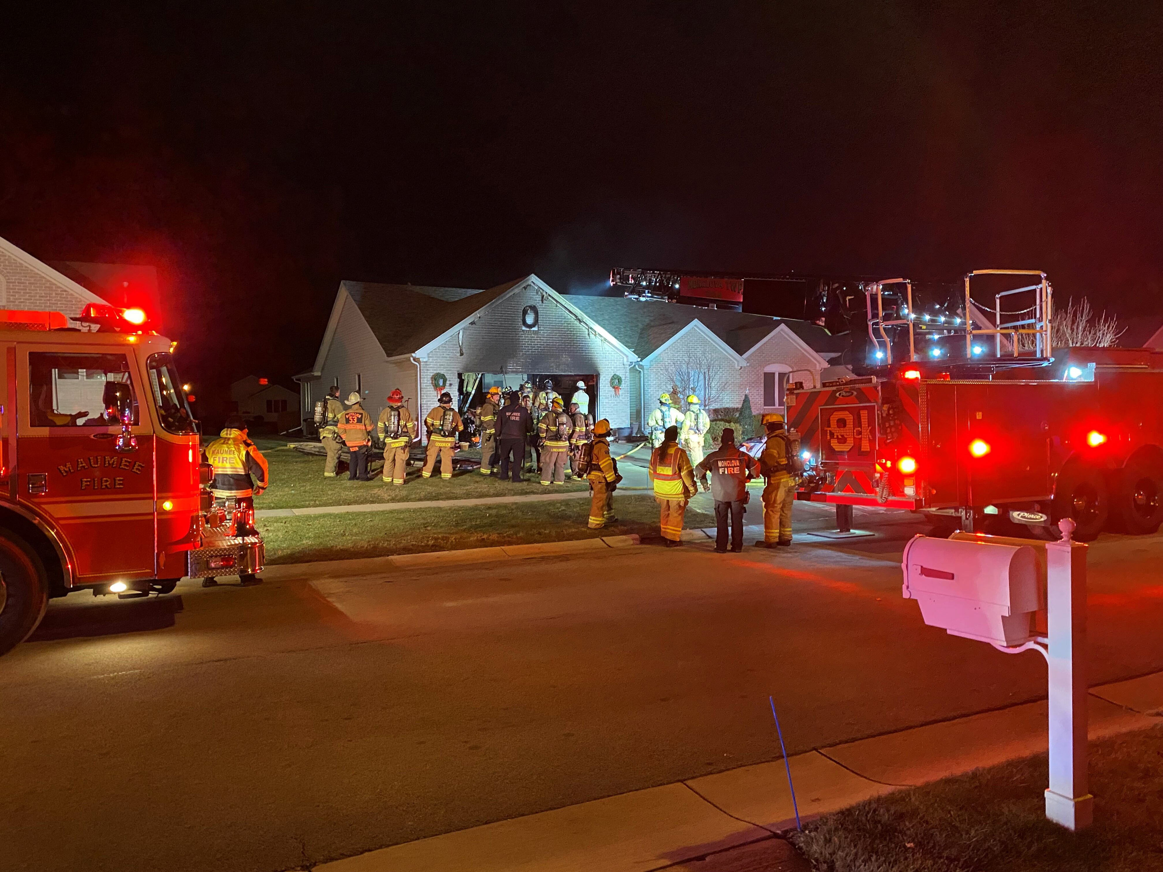 Two people escape overnight condo fire