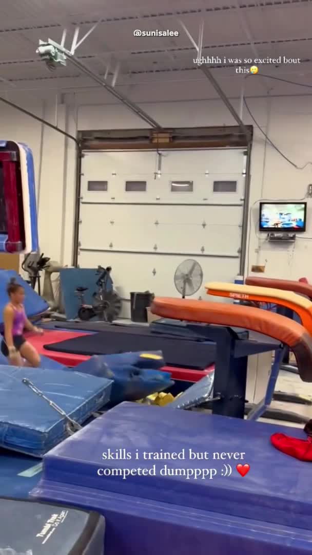 Suni Lee's most difficult vault 🚀 + another upgrade ⬆️