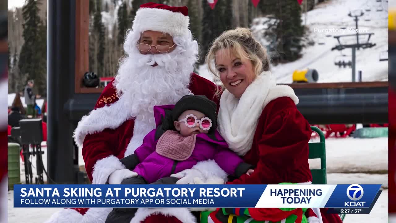 Santa hits the slopes ahead of Christmas