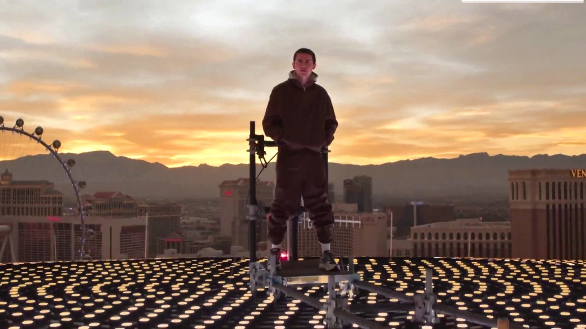 Timothée Chalamet scales Sphere in Las Vegas for his new movie