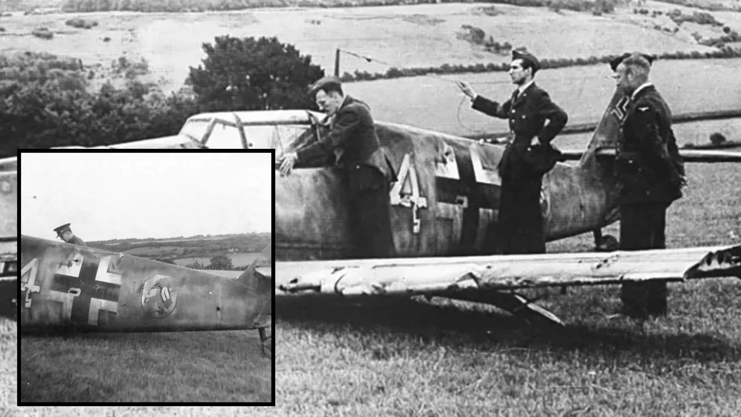 This is where first Nazi fighter was shot down over England