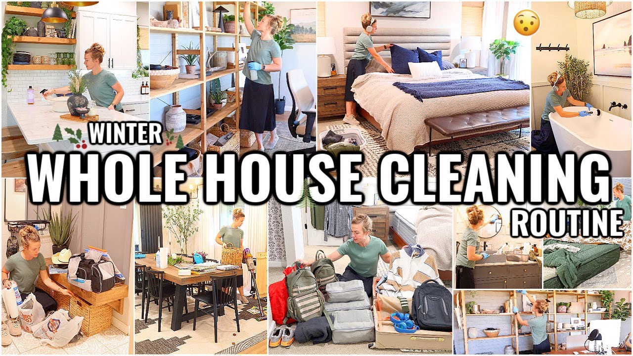 Whole house clean 2025: Winter reset & organization!