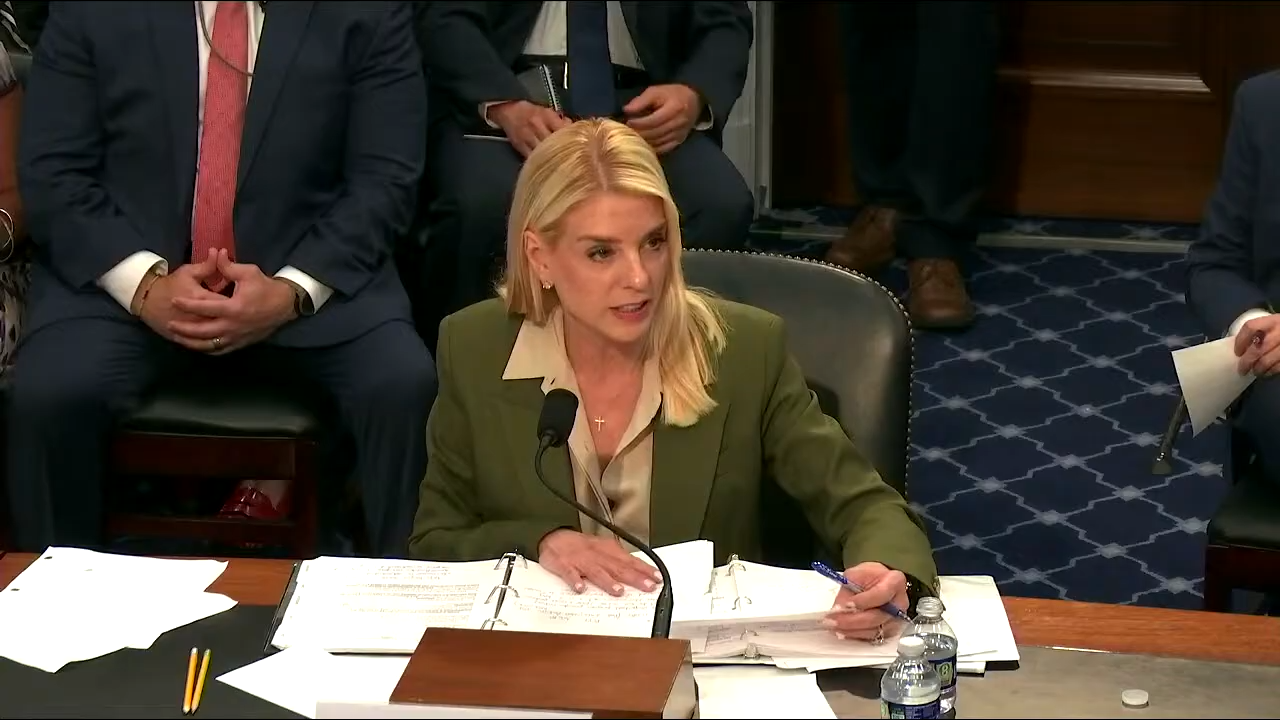 'The gentleman will suspend': Pam Bondi derails House hearing when she begs GOP chairman to stop ...