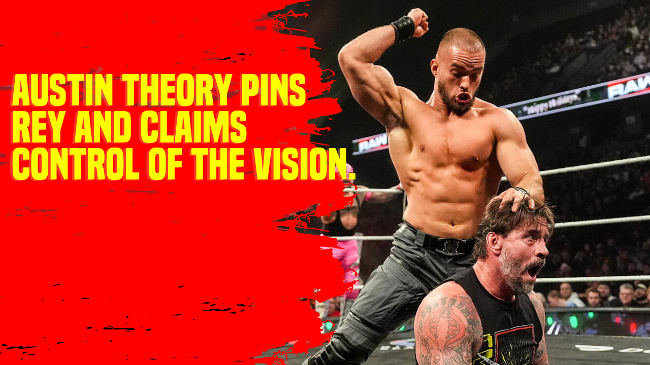 Austin Theory pins Rey and claims control of The Vision #AustinTheory # ...