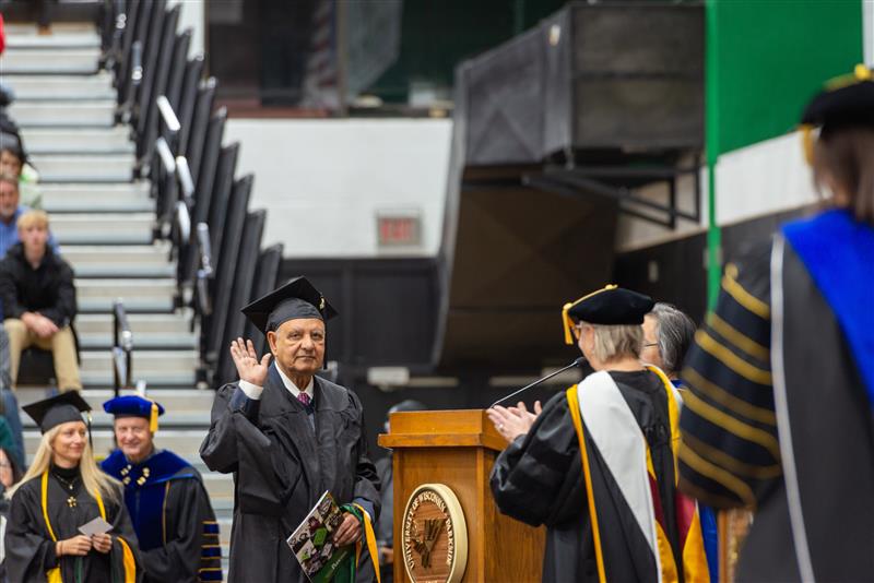 Molla Anam, UW-Parkside’s oldest grad earns his master’s degree at 85