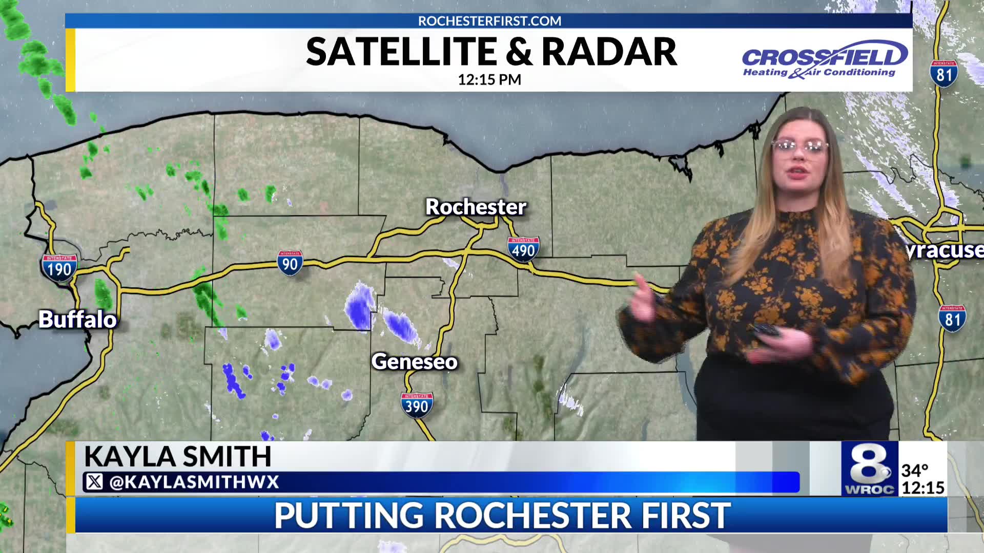 Rochester's Tuesday afternoon weather forecast