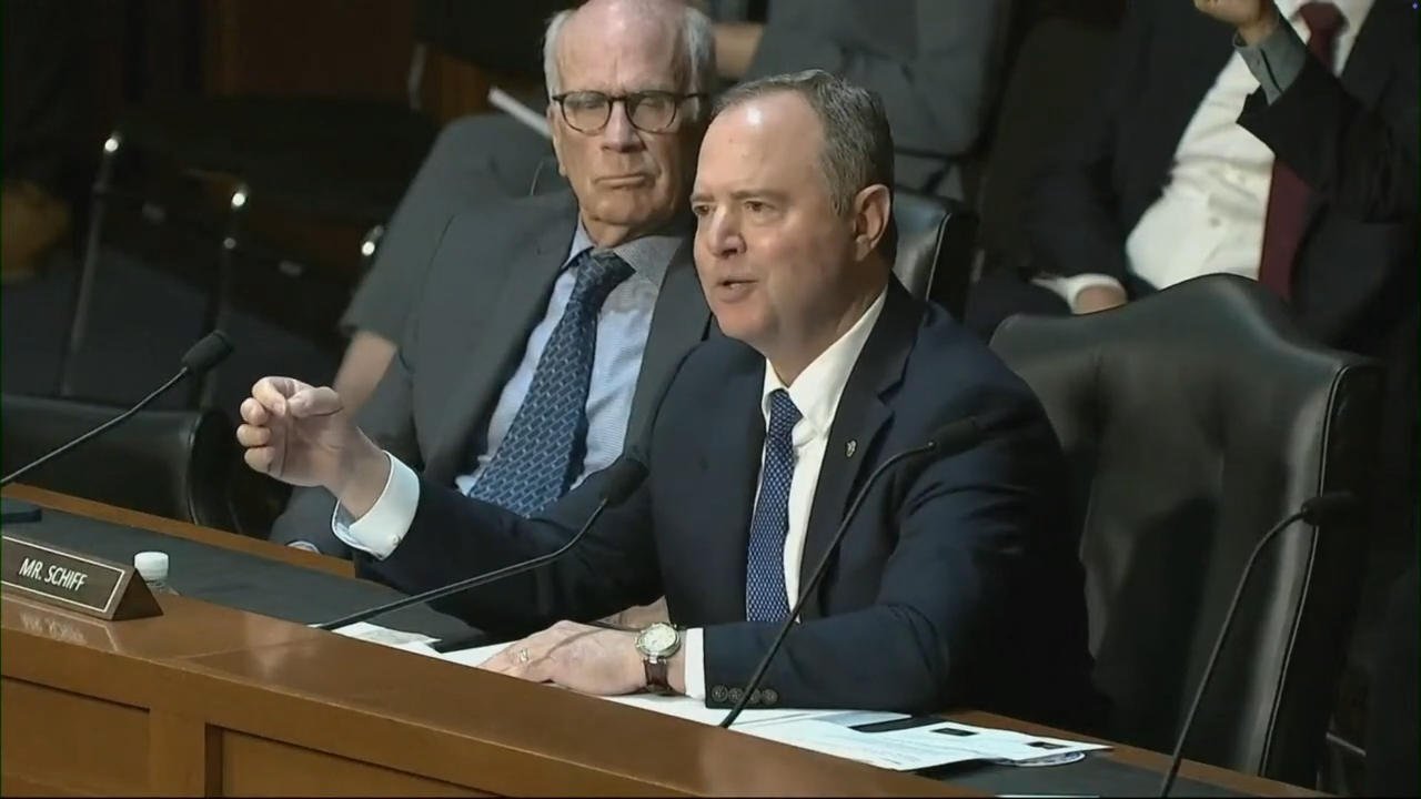 'I'm trying to speak': Adam Schiff puts a lid on Pam Bondi's motor ...