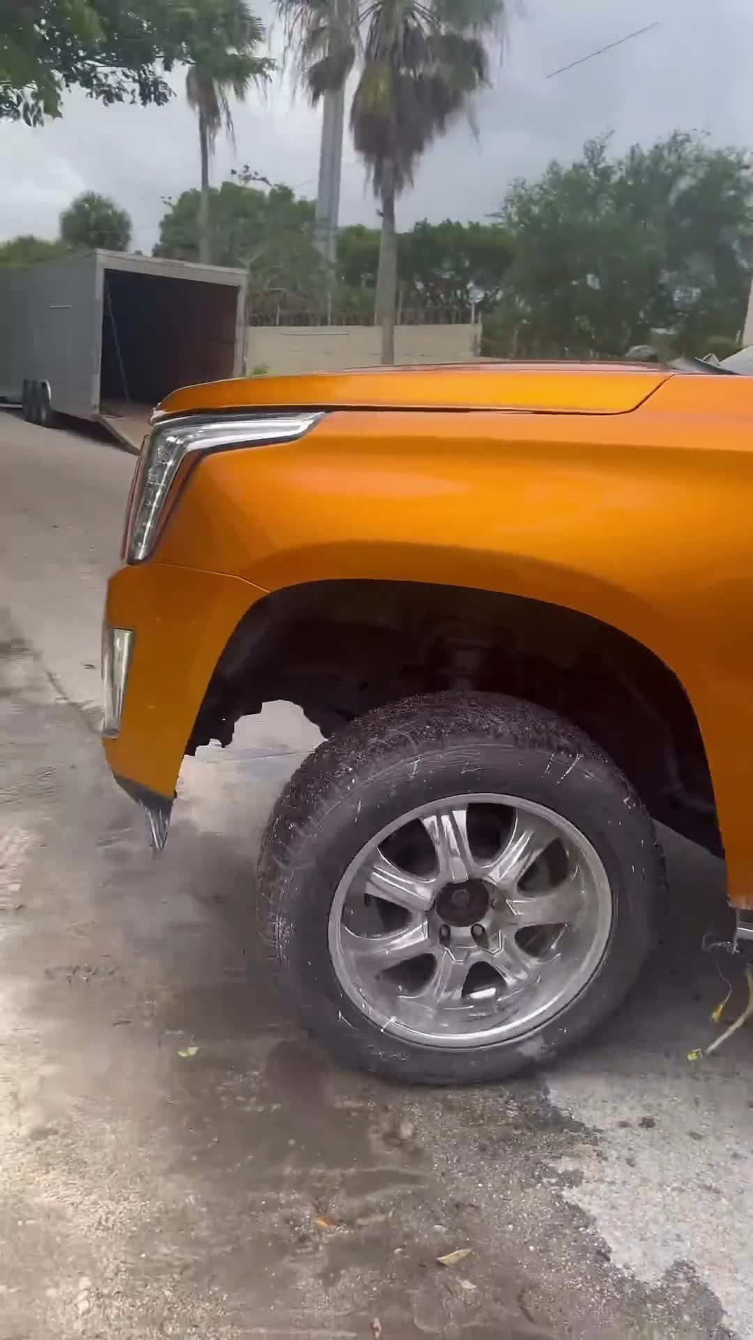 Candy gold Escalade painted by Kandy Randy