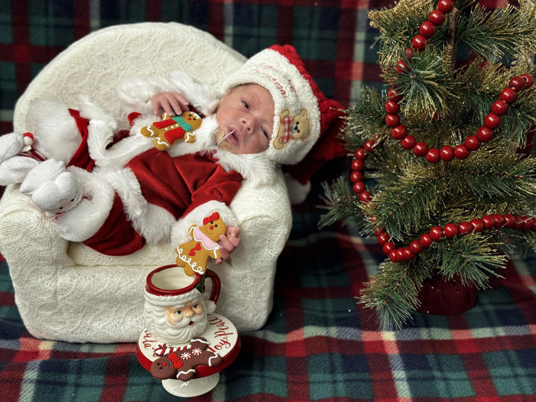 Nurses dress up babies in the NICU to brighten family holidays