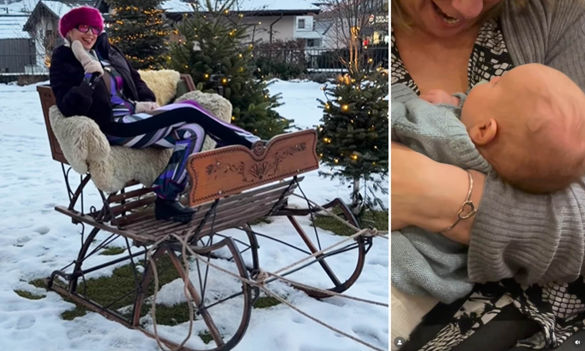 Baby's first Austrian Christmas: Pixie Lott shares a glimpse into her ...