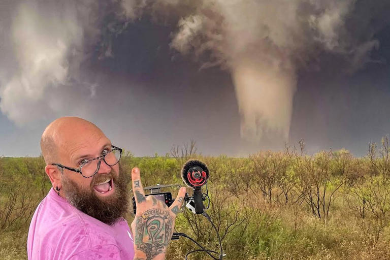 Years ago, he fled a tornado in panic. Now, he runs toward them as a ...