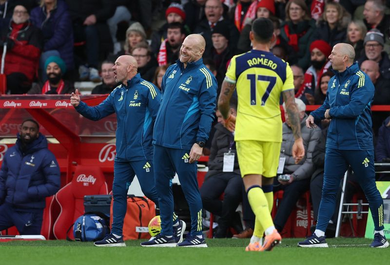 Soccer-Forest boss Dyche won't play Scrooge over players' Christmas dinner