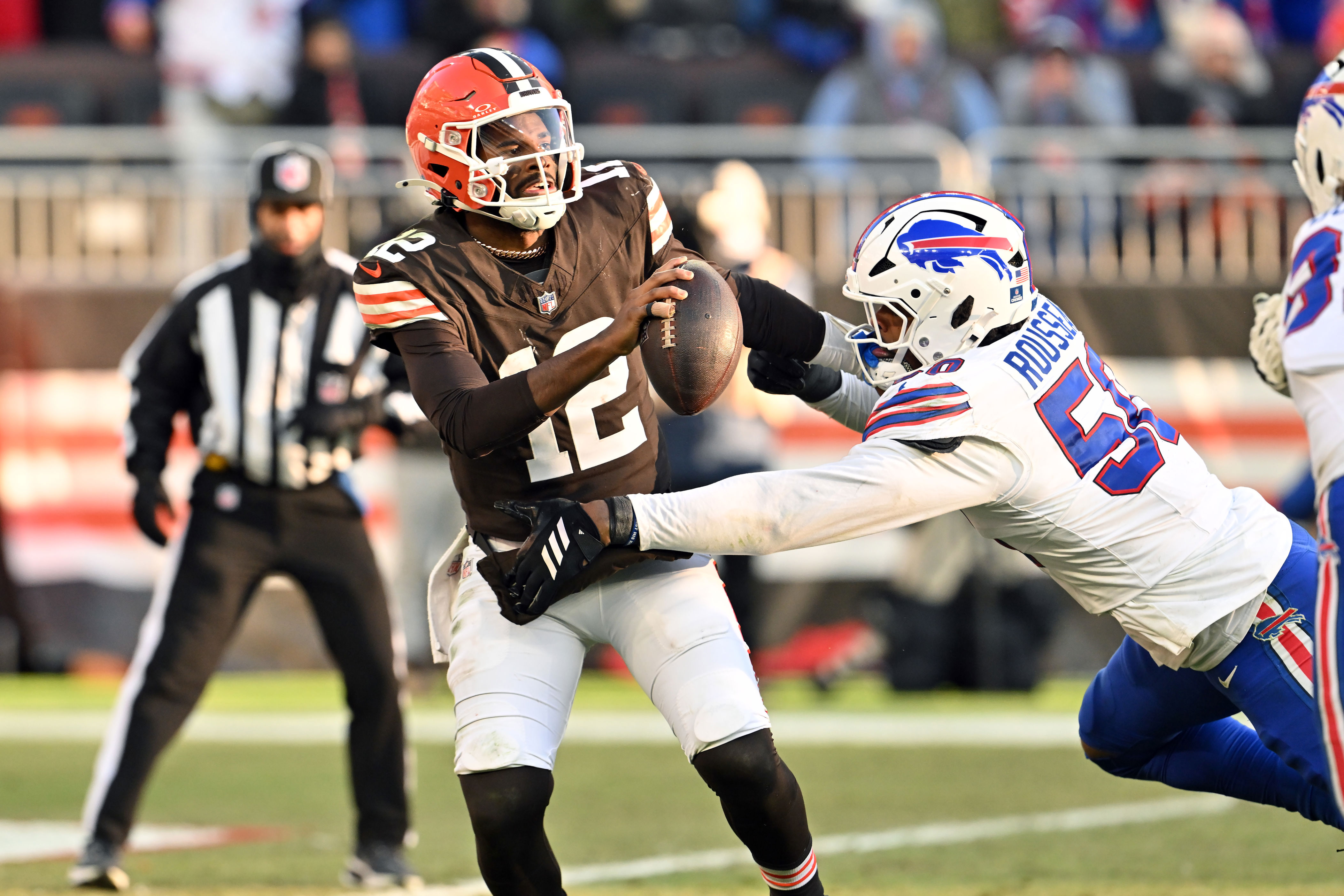 Buffalo Bills DE Greg Rousseau helped power win vs. Cleveland Browns