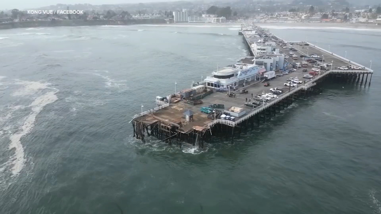 Repairs underway at Santa Cruz Wharf 1 year since partial collapse