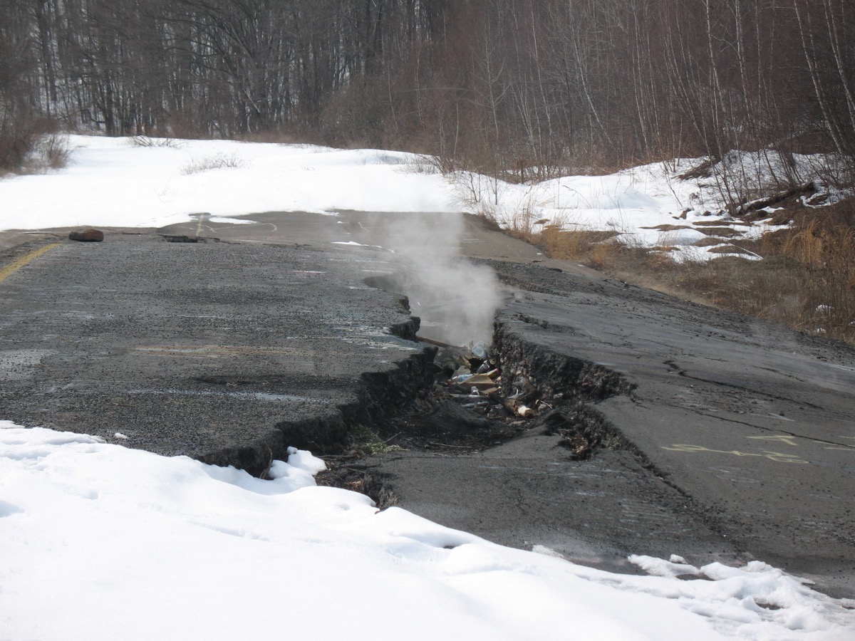 The Pennsylvania town destroyed by a fire burning since 1962