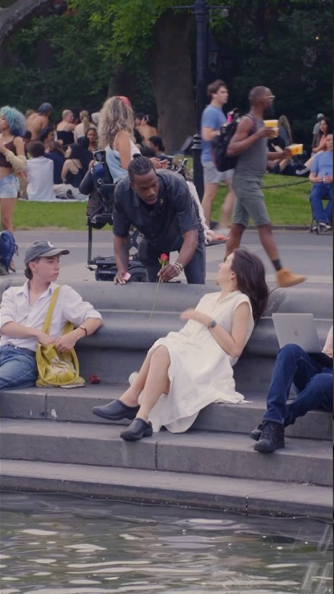 She read it, smiled, and let it go like she knew someone else needed it ...