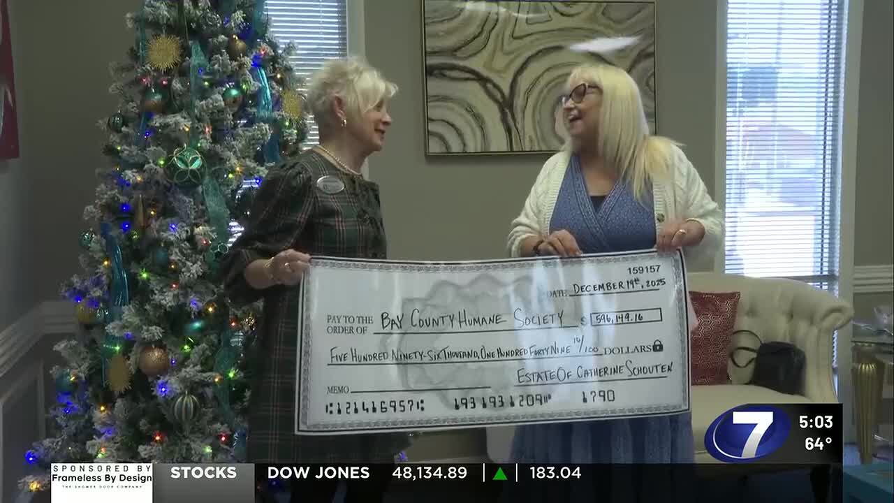 Humane Society receives large donation