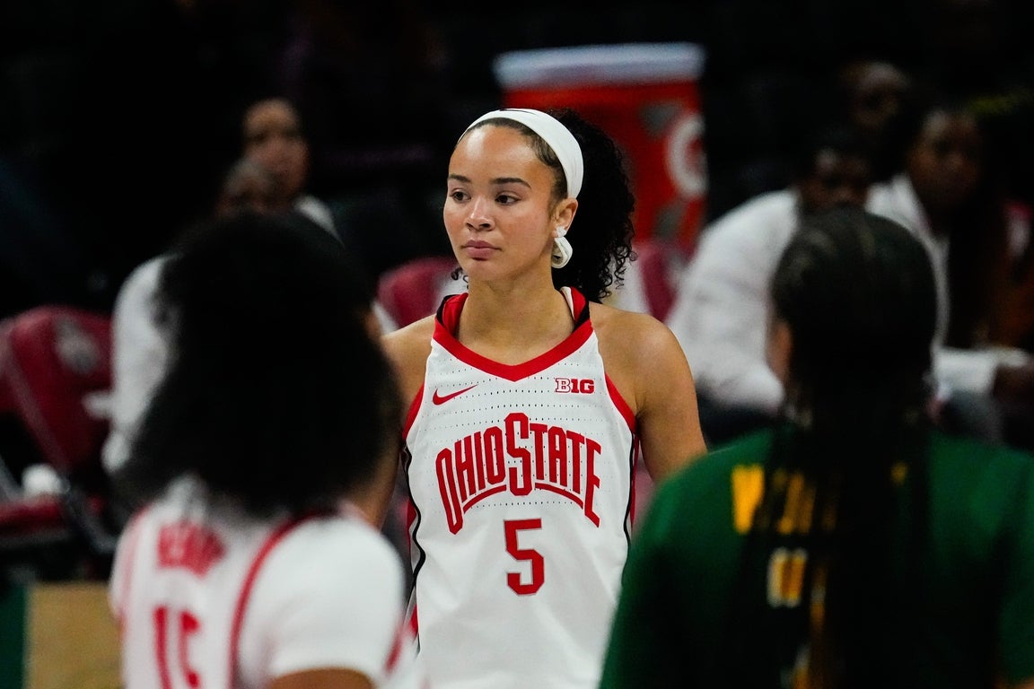 Ohio State Buckeyes women's basketball guard Ava Watson, in photos