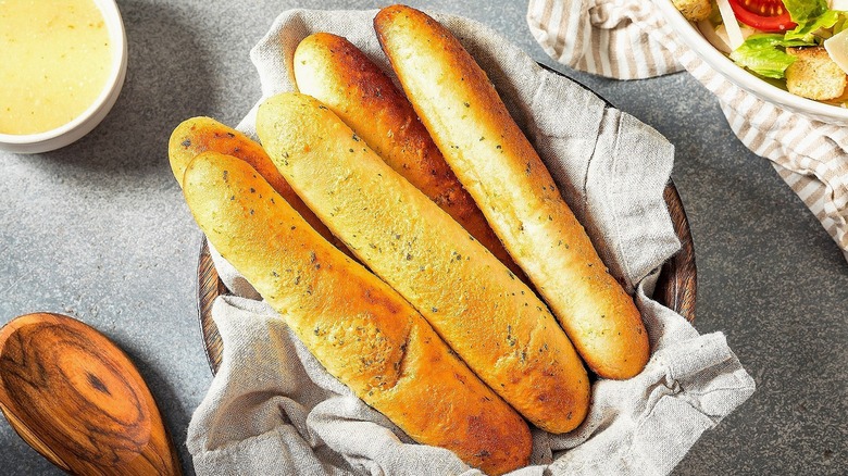 The trick to delicious and easy breadsticks is this frozen grocery ...