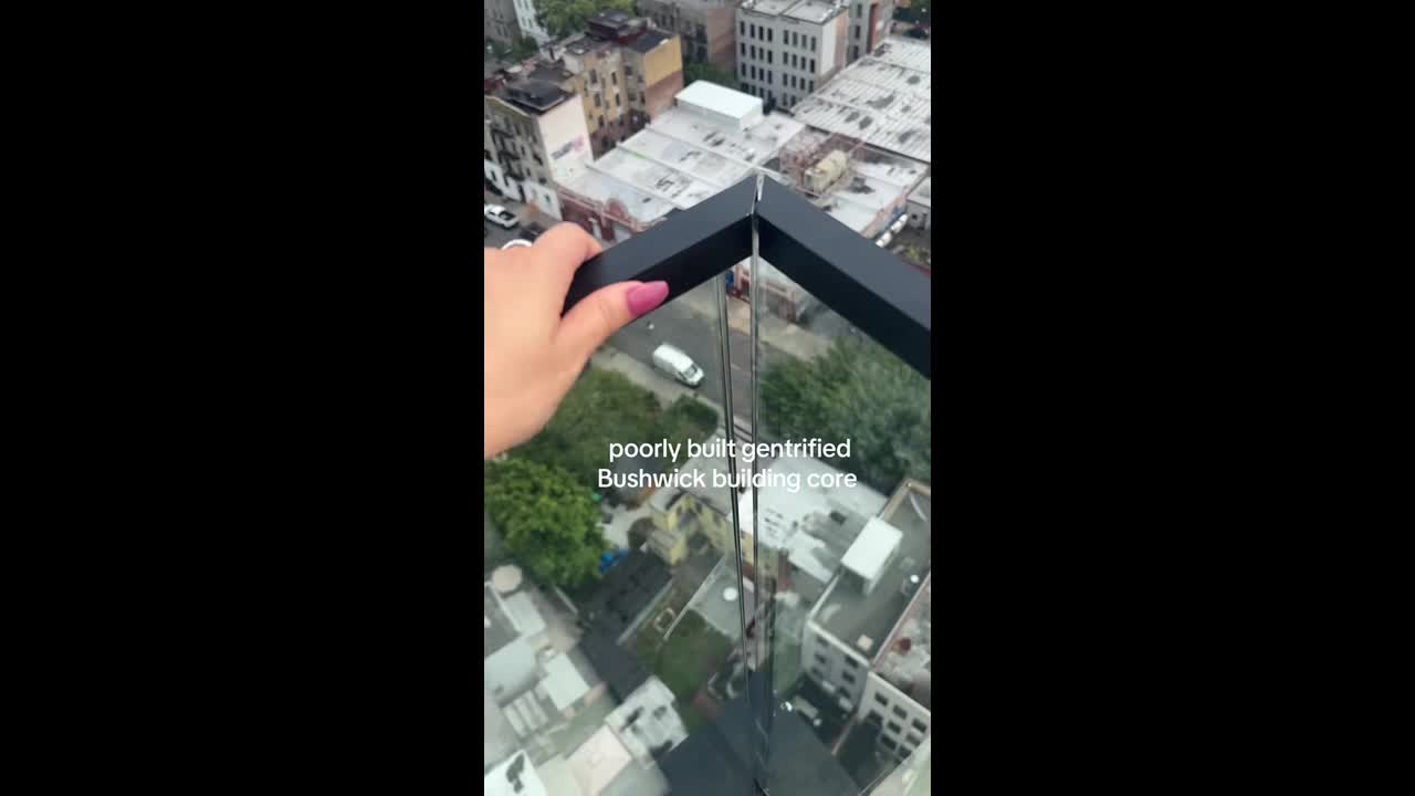 Loose glass balcony on new Bushwick high‑rise sparks concern—TikTok ...
