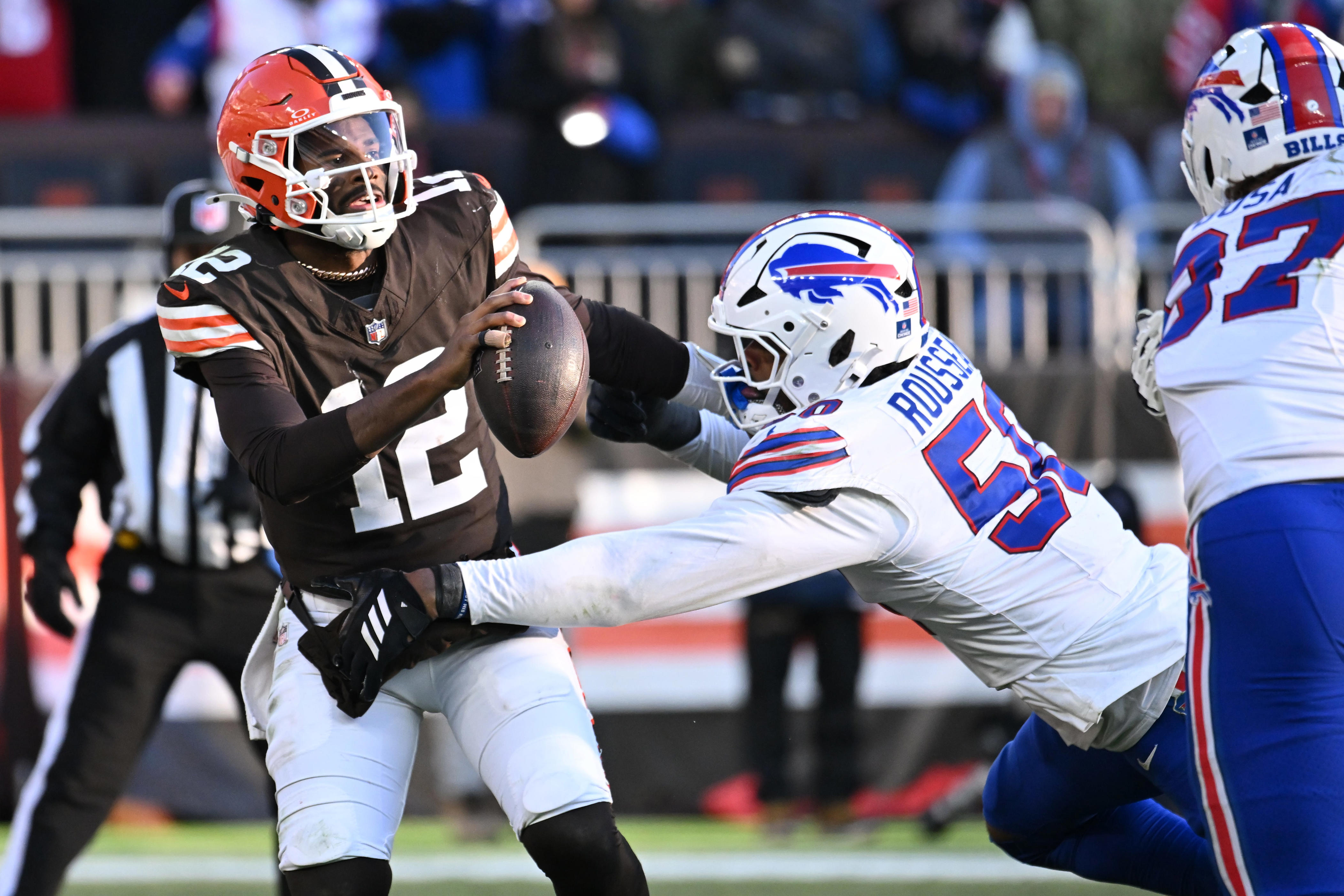 What Bills' Greg Rousseau said on multi-sack game vs. Browns