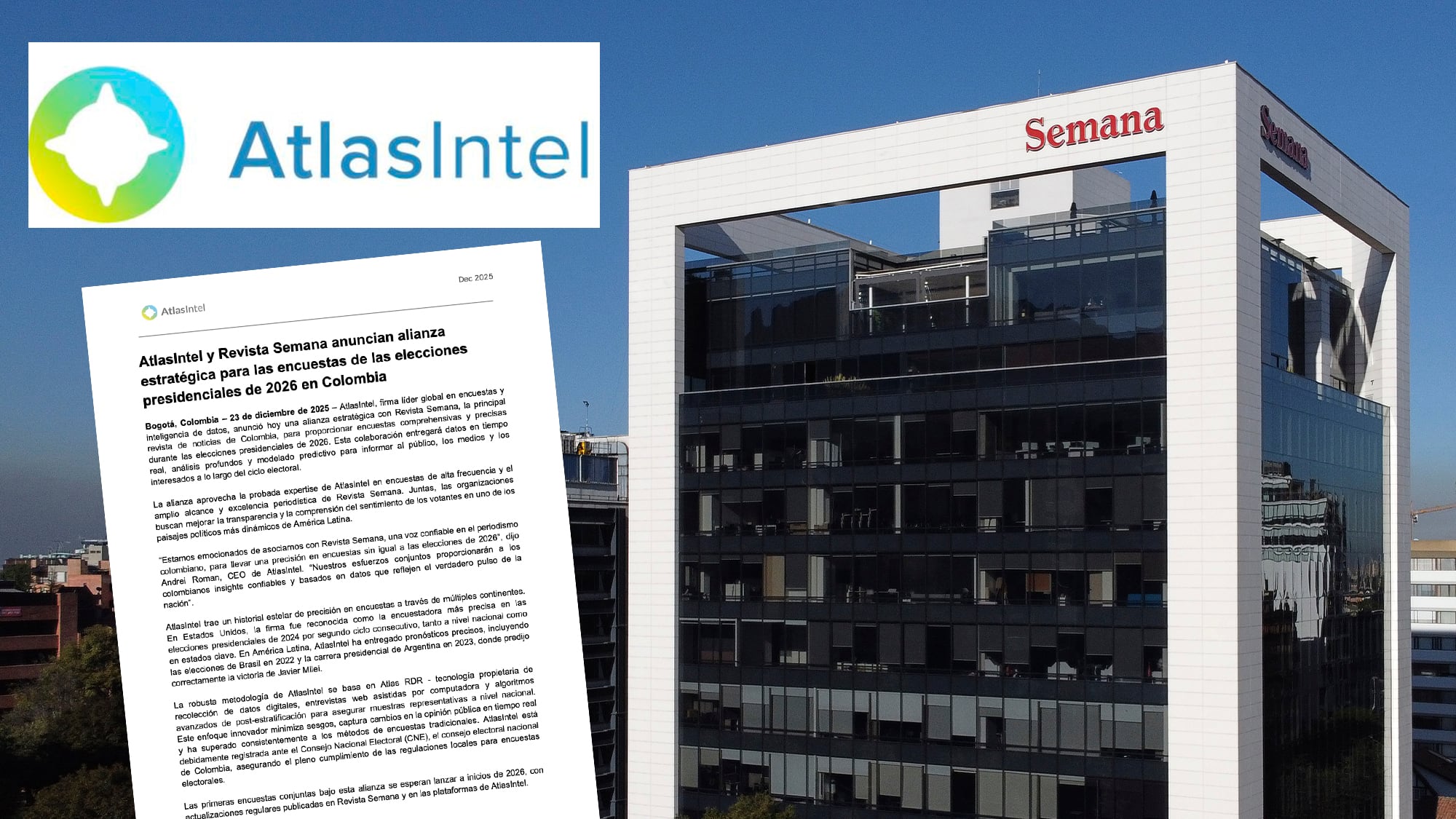 Semana y Atlas Intel anuncian alianza estratégica para las encuestas de ...