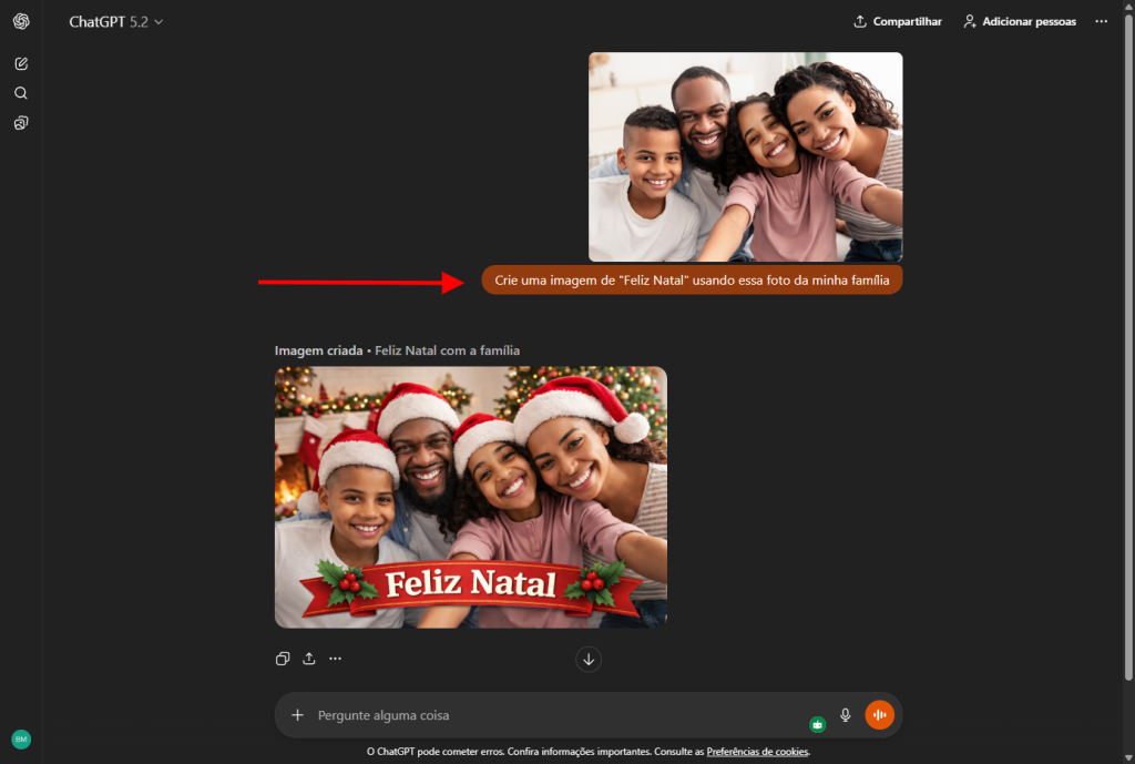 Como criar cartão de Natal, Ano Novo e datas especiais com AI