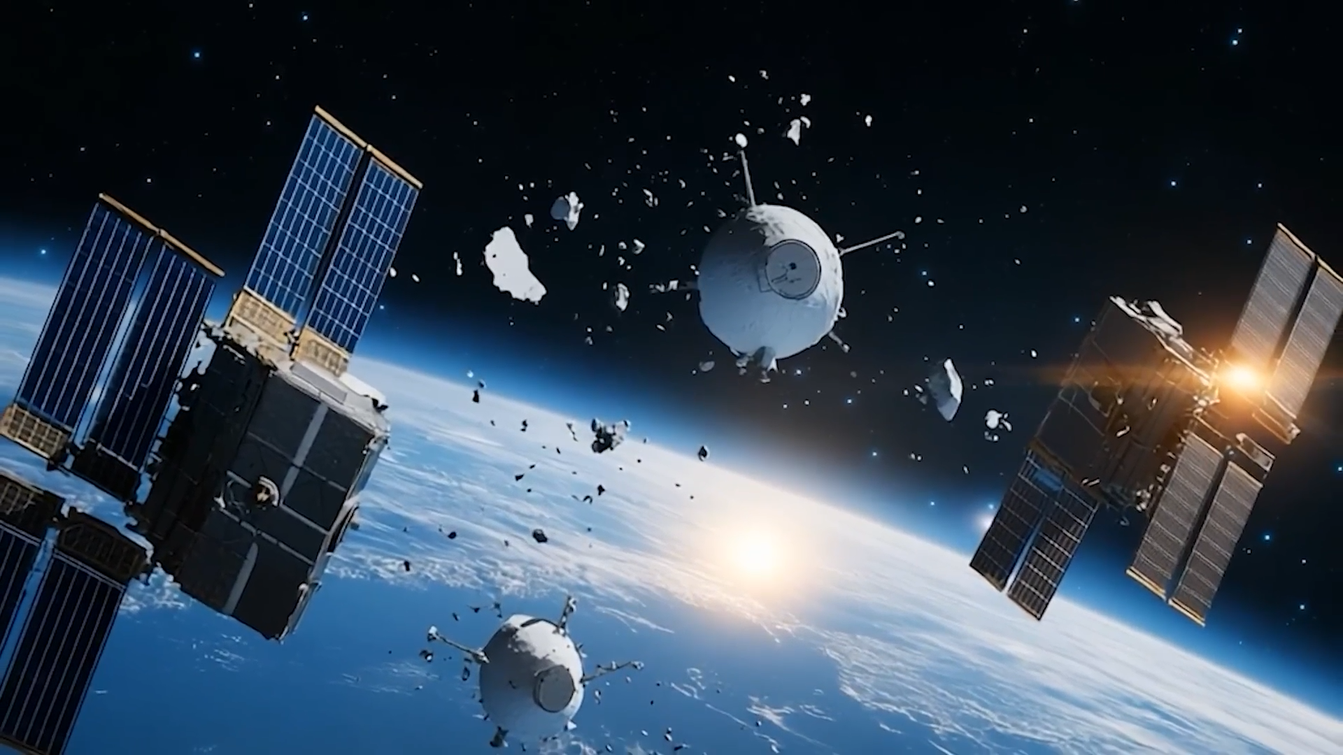 When space attacks Earth: Solar storms and orbital killers