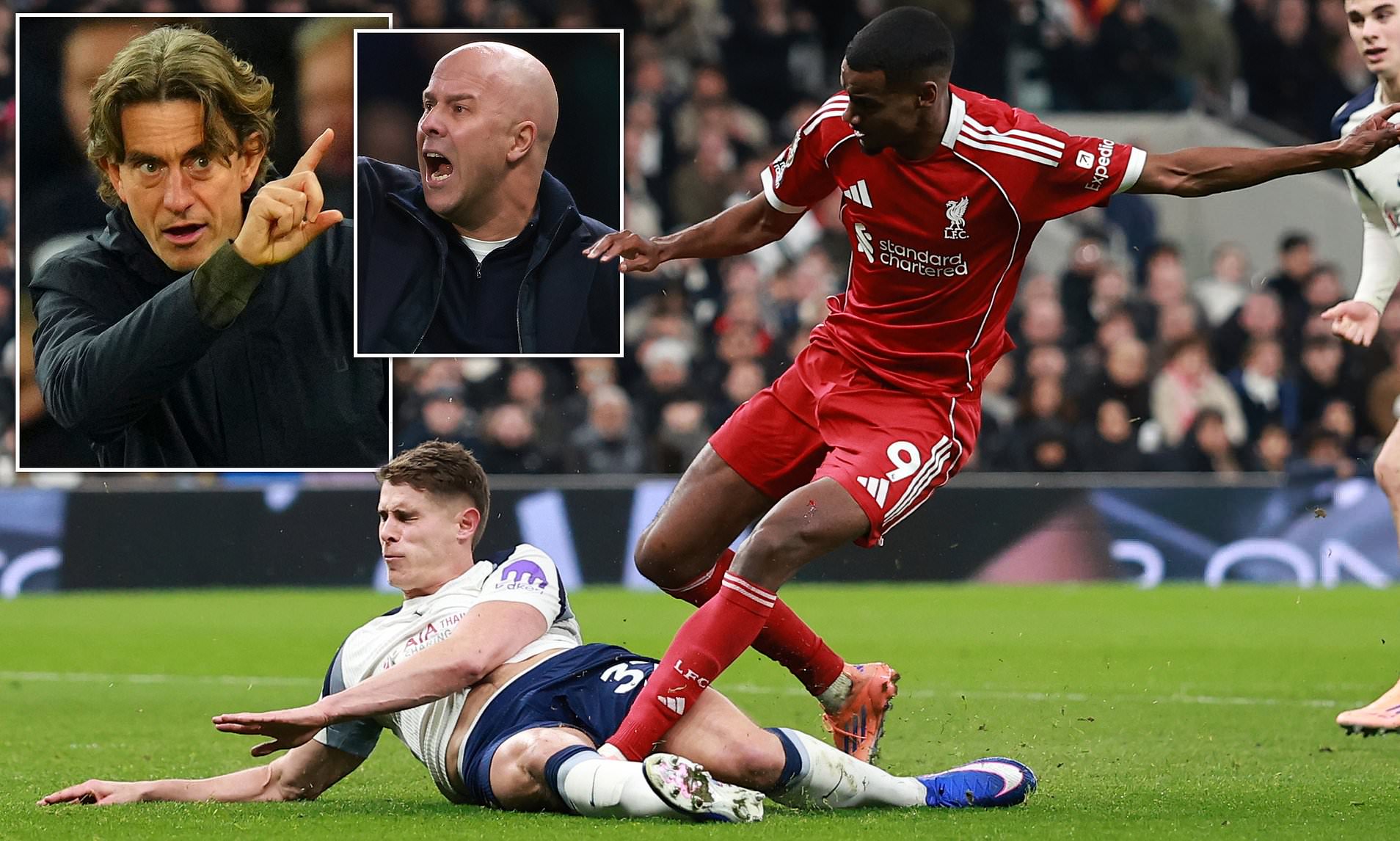 Thomas Frank hits back at Arne Slot's claim over leg-breaking tackle on ...