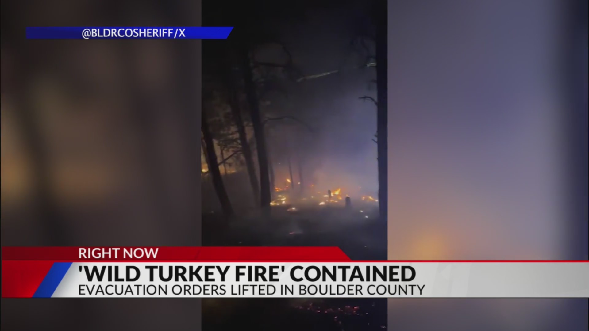 Wild Turkey fire near Boulder contained