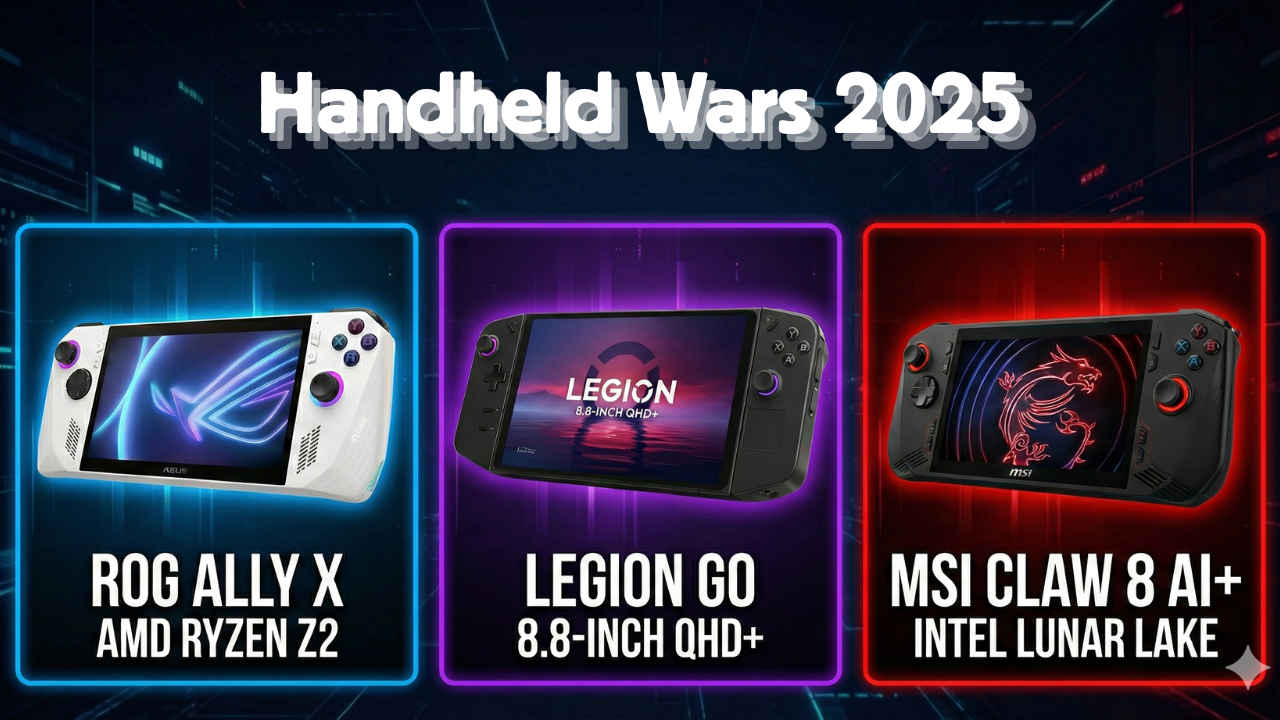 ROG Ally X vs Legion Go vs MSI Claw 8 AI+: Which handheld Windows ...