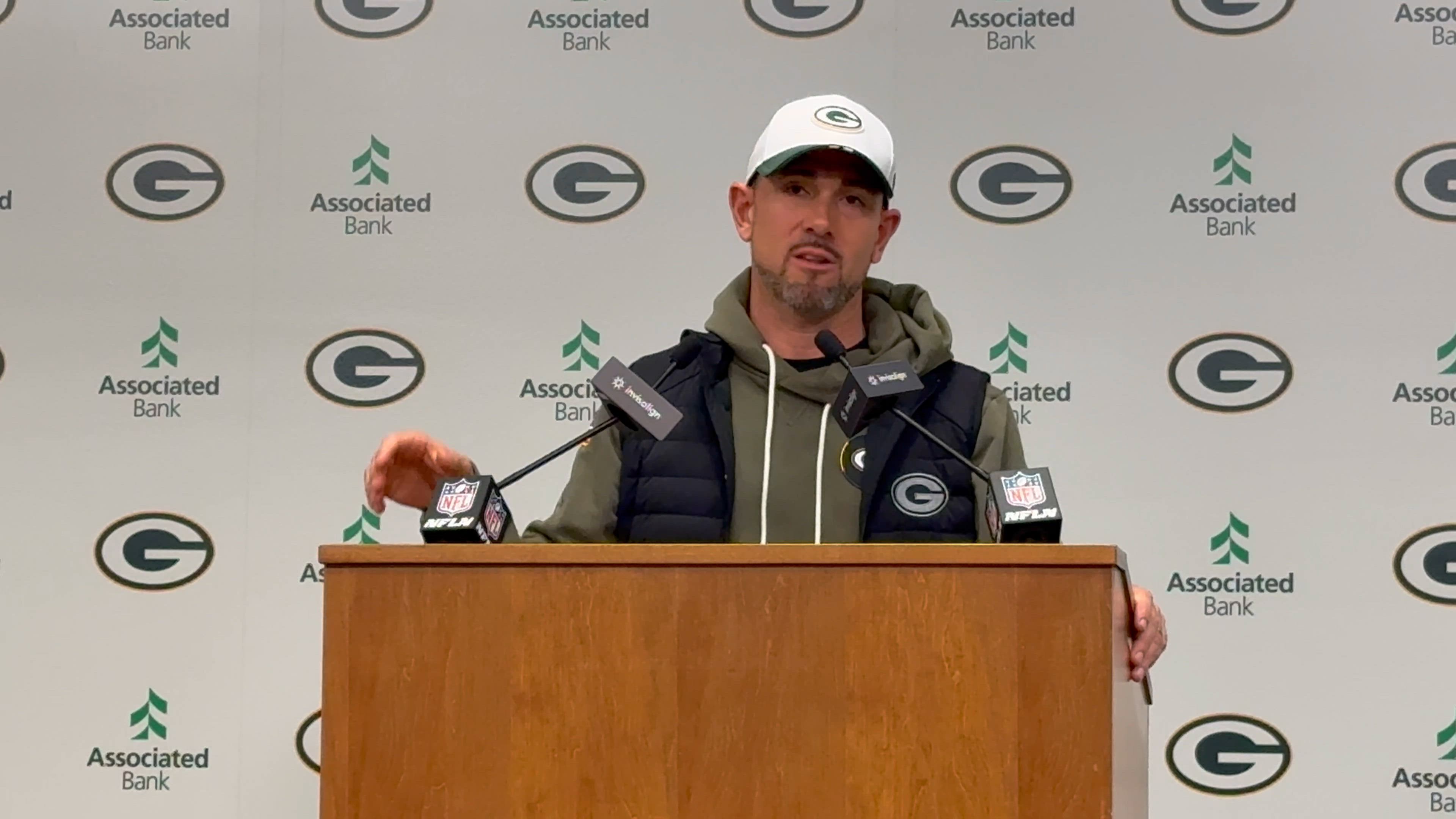 Packers coach Matt LaFleur on uncertainty at QB before playing Ravens