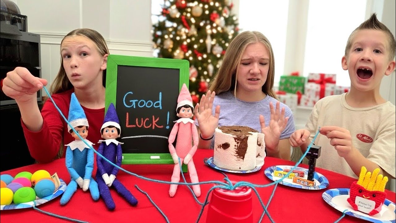 Elf on the Shelf pull string game! Day 5