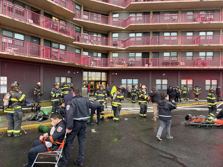 1 killed, 11 hospitalized in two-alarm Bayonne high rise fire: OEM