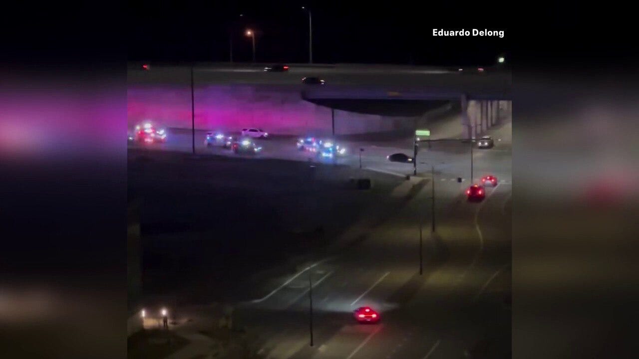 Frisco police chase movie theater shooting supsect