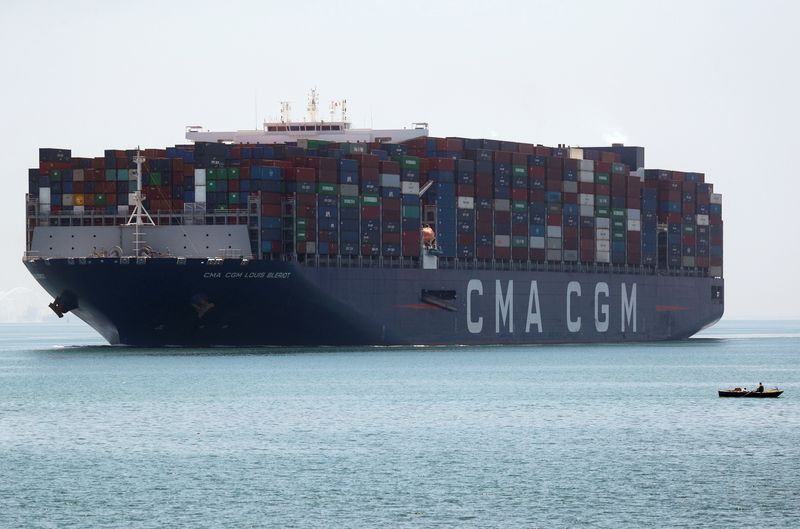 Two CMA CGM vessels navigate the Suez Canal in sign of easing tension