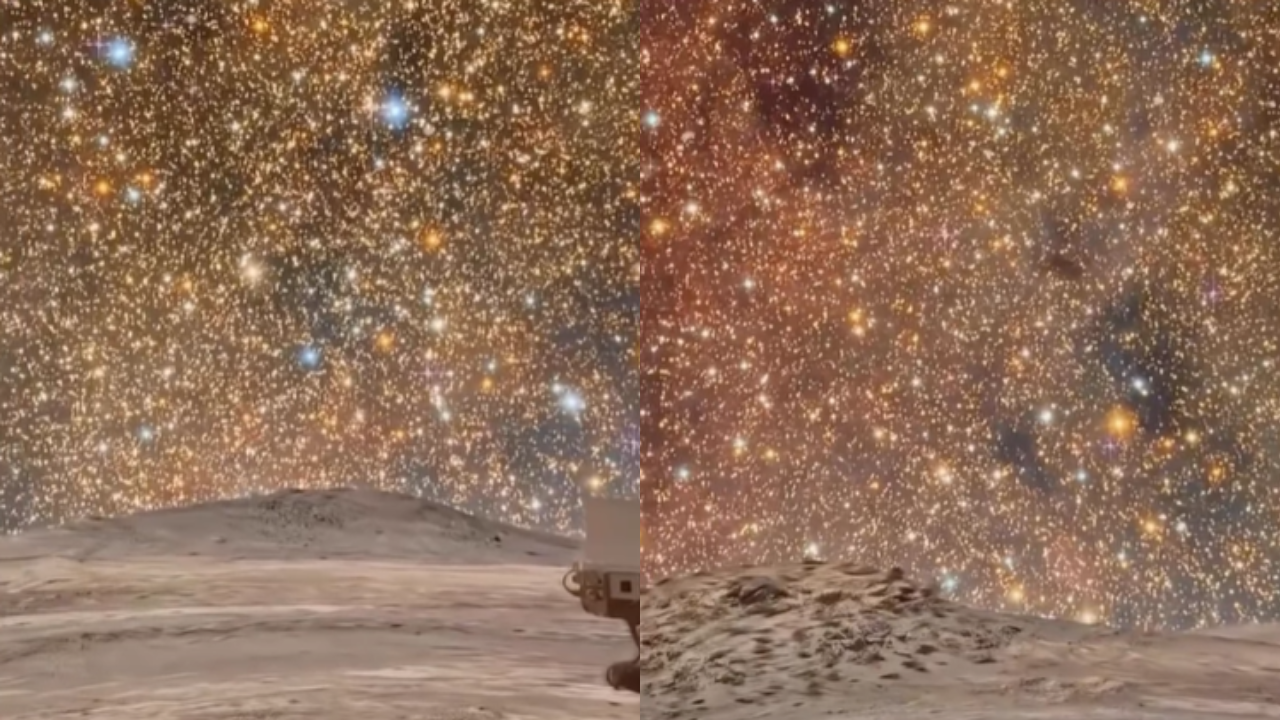 A stargazer’s ultimate dream — viral video shows ‘night sky on Mars’!