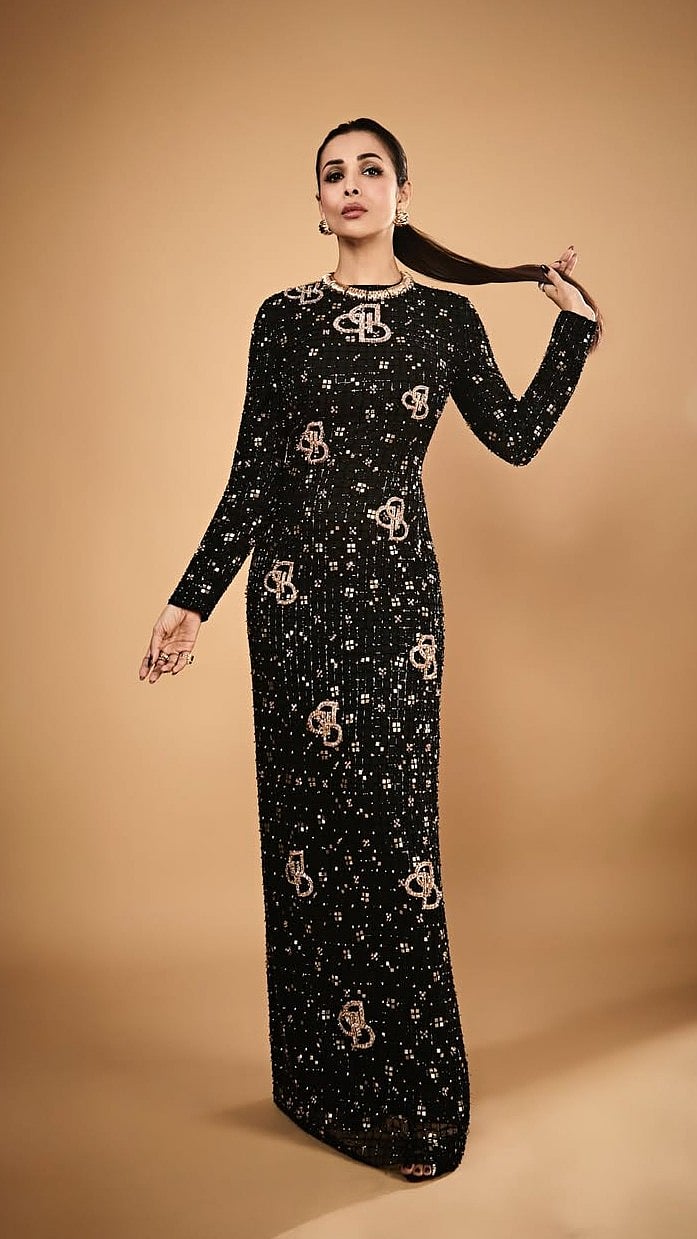 Malaika Arora looks like a bombshell in ₹3.90 lakh black & gold gown