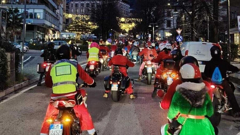 Trecento moto uniscono Massa e Carrara: i Babbo Natale hanno portato i ...
