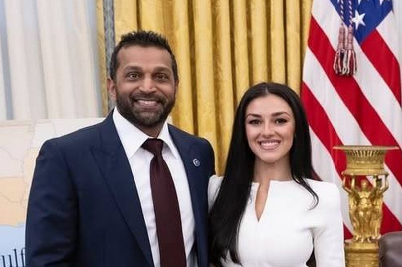 Kash Patel, 45, poses with girlfriend Alexis Wilkins, 27 - but some ...