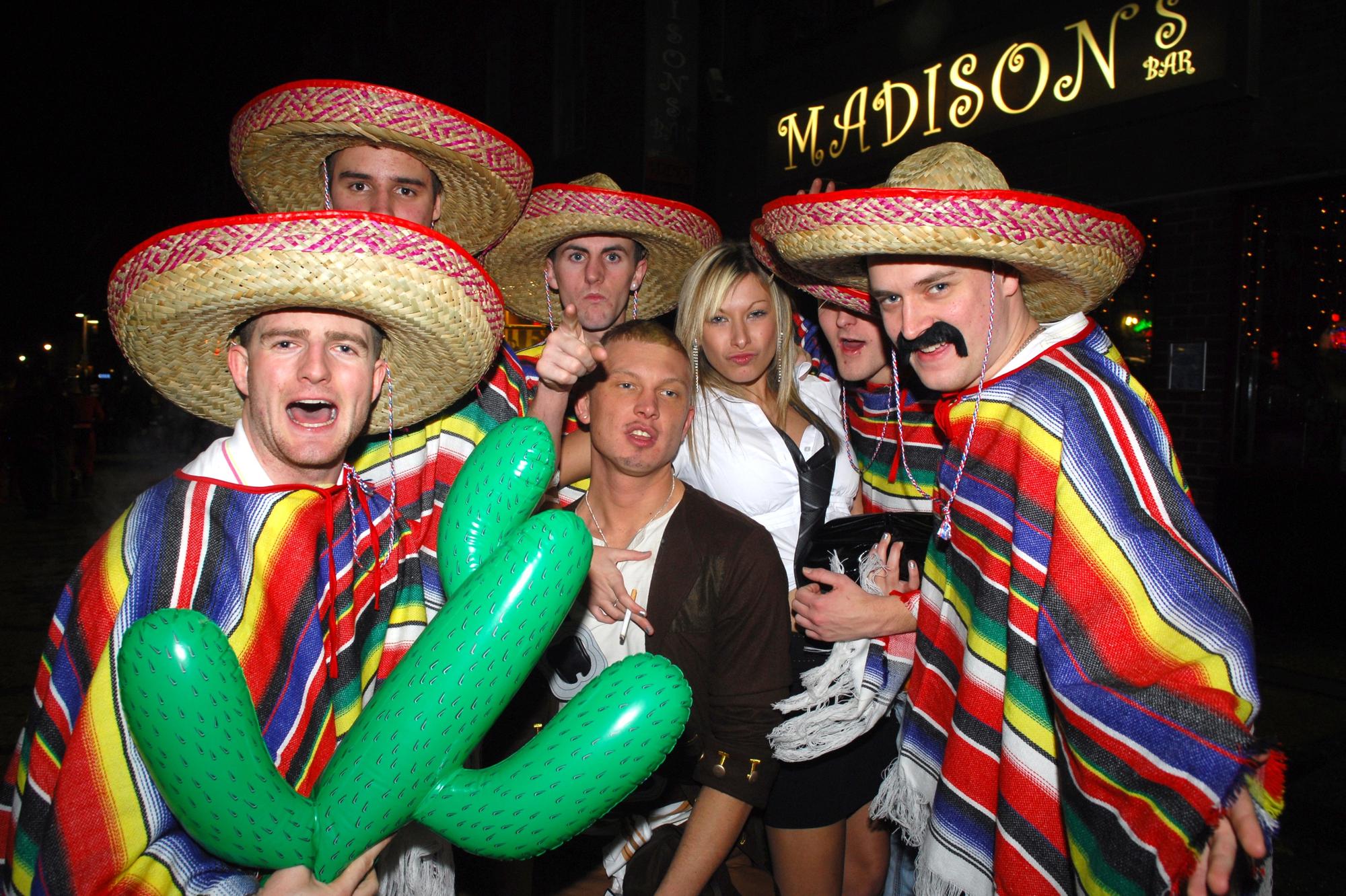 Fancy dress party time in Wigan on Boxing Day 2009
