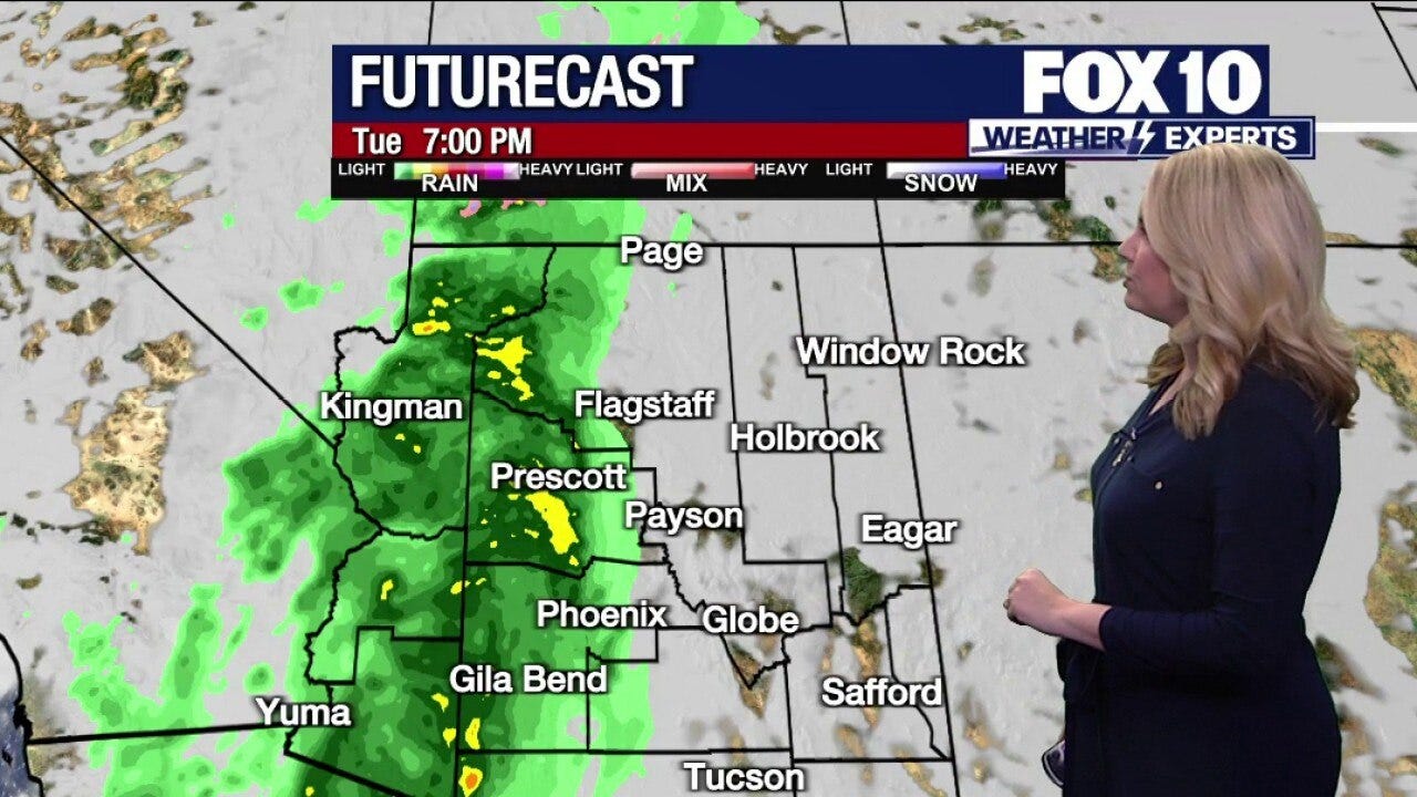 Arizona weather forecast: Rain, snow moving across the state