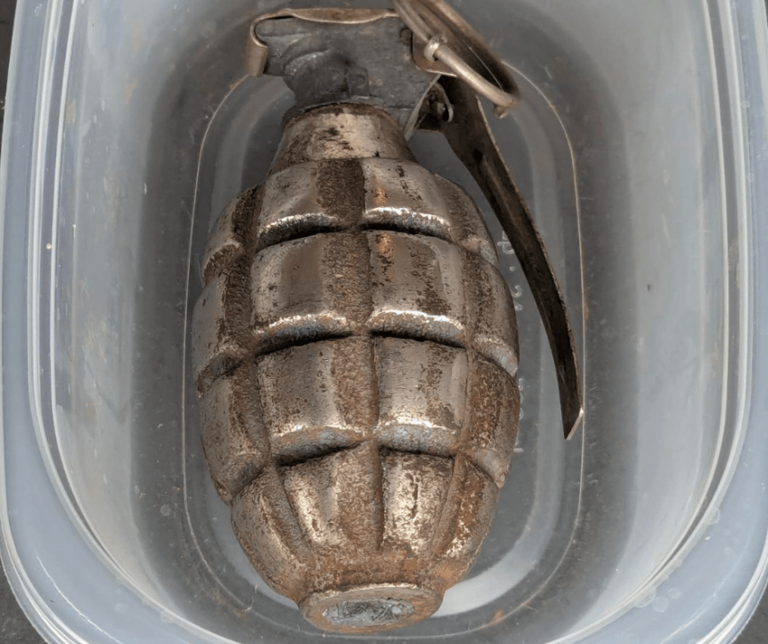 Bomb squad secures altered grenade found in Ohio home