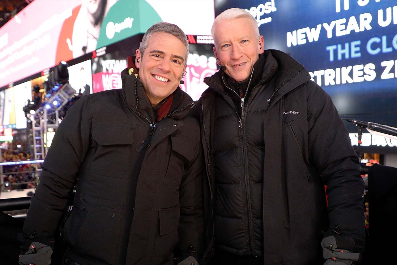 Andy Cohen confirms that he and Anderson Cooper will be drinking on New ...