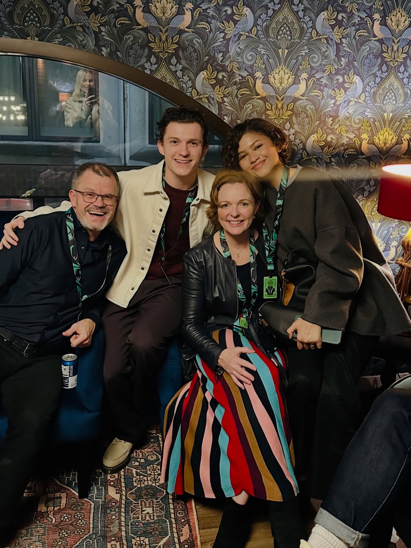 Zendaya poses for sweet family photo with fiancé Tom Holland and actor ...
