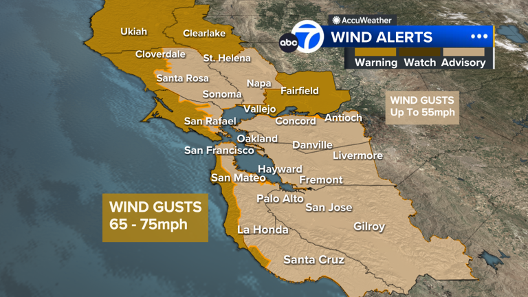 Storm timeline: Heavy rain, damaging winds hit SF Bay Area for ...