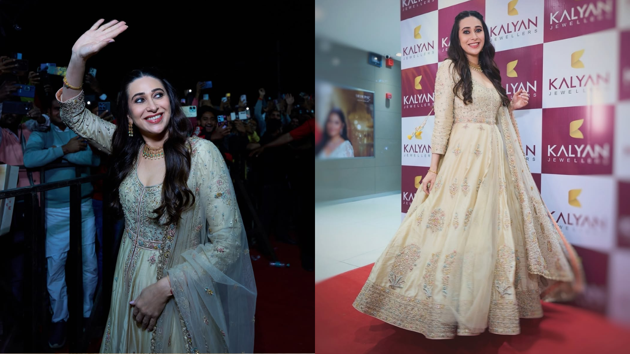 Why Karisma Kapoor’s beige anarkali is the ultimate lesson in ...